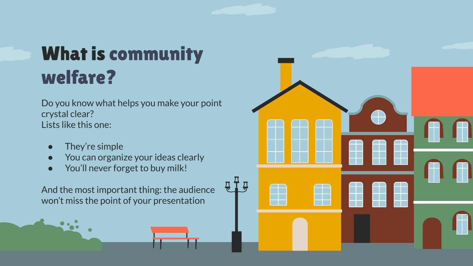 Neighborhood Welfare Program | Google Slides & PowerPoint