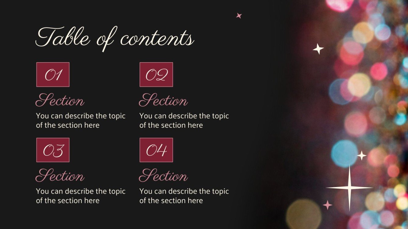 Sparkle Effect Portfolio | Google Slides and PowerPoint