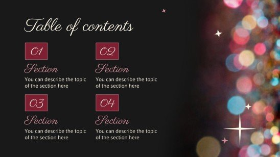 Sparkle Effect Portfolio | Google Slides and PowerPoint