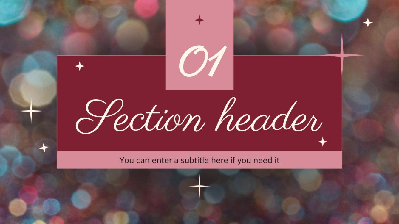 Sparkle Effect Portfolio | Google Slides and PowerPoint