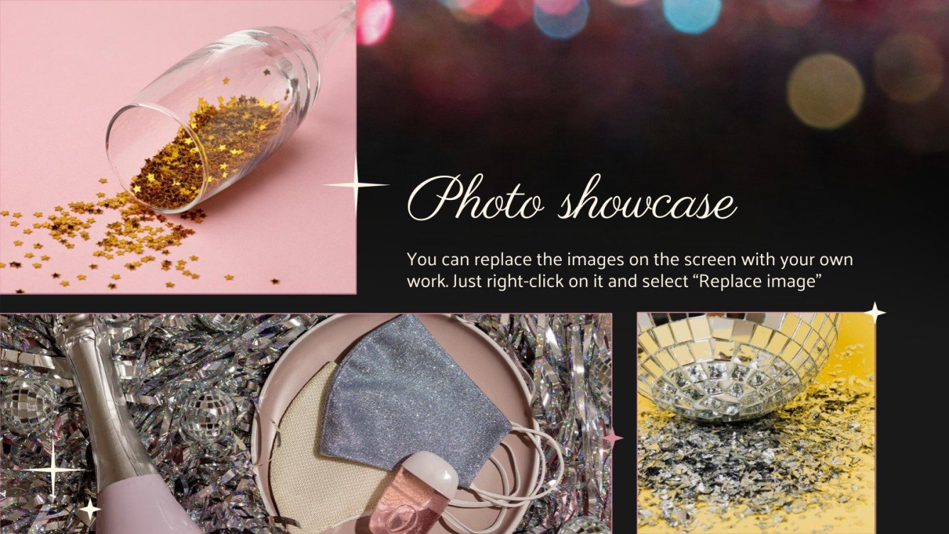 Sparkle Effect Portfolio | Google Slides and PowerPoint