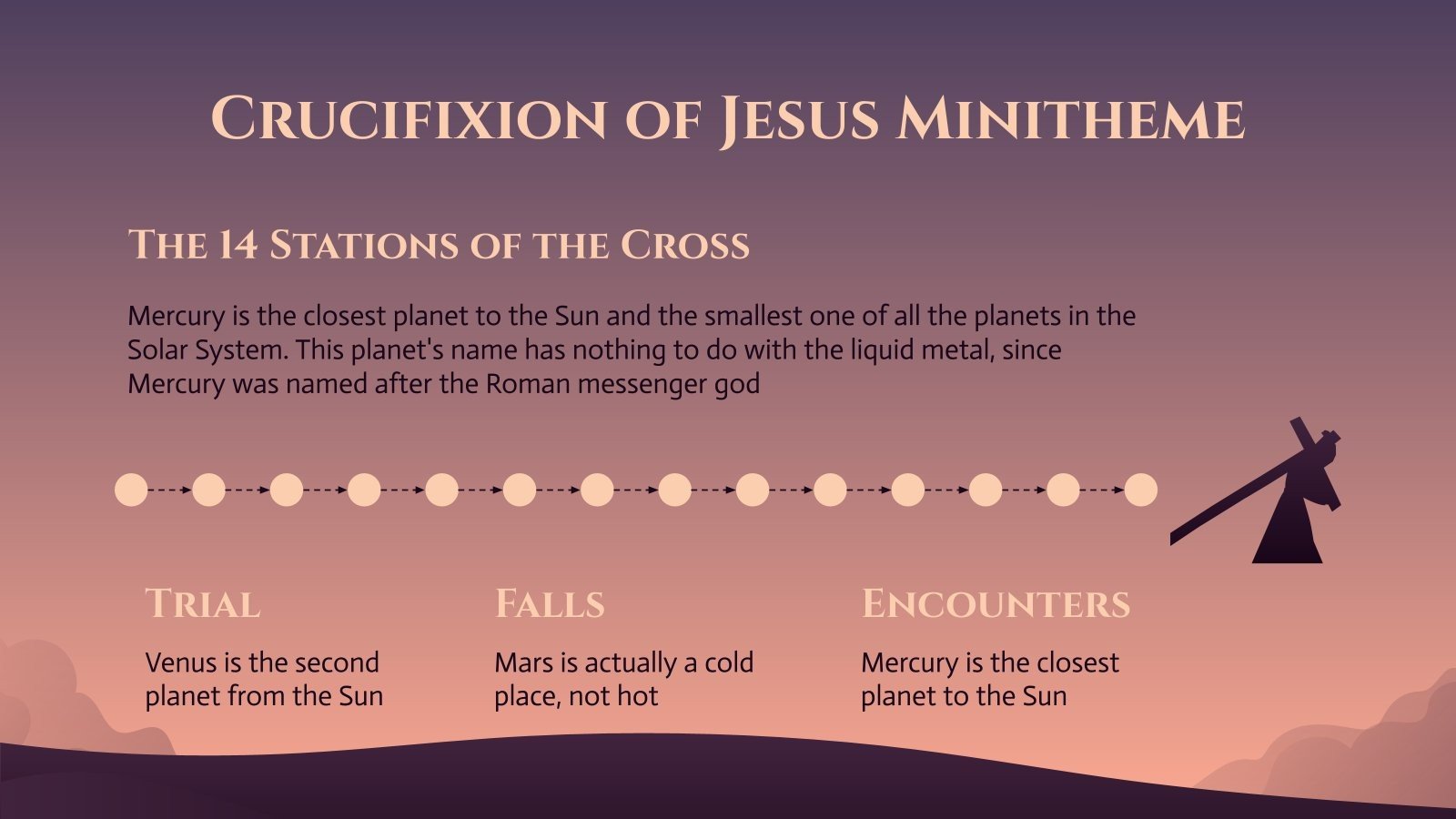 Crucifixion of Jesus Minitheme Infographics | Google Slides