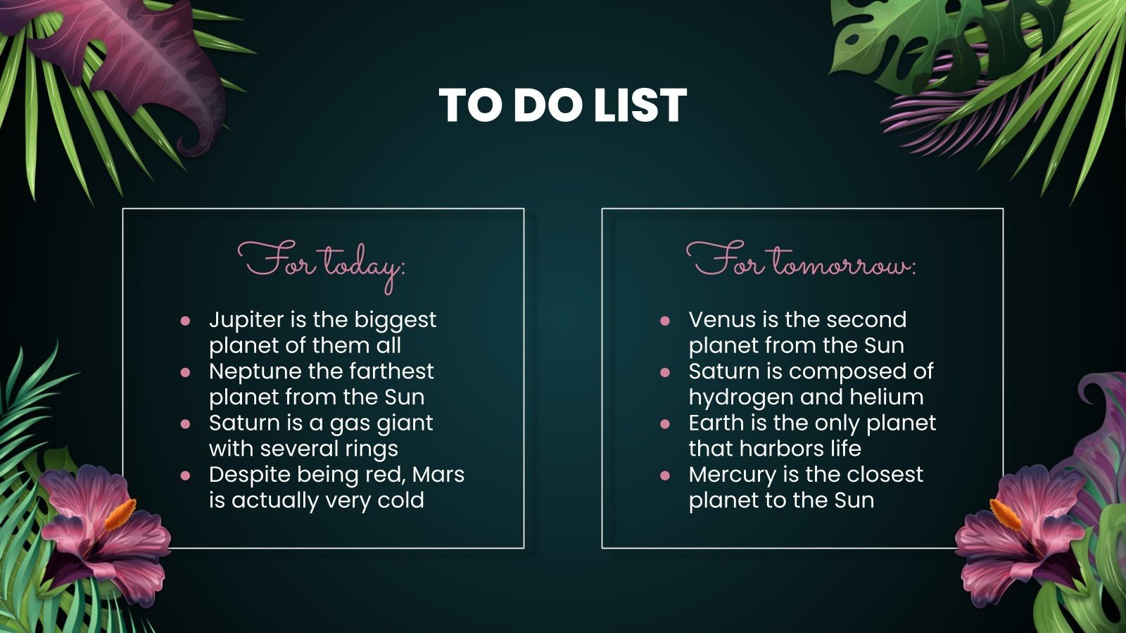 Palm Tree Vibes Personal Organizer