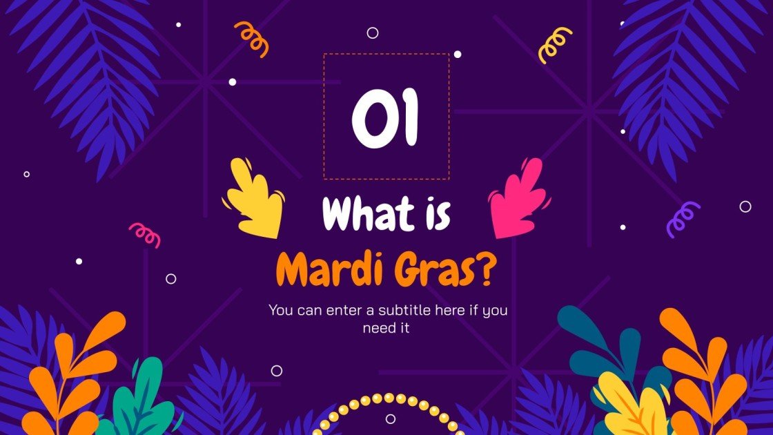 Let's Celebrate Mardi Gras | Google Slides & PPT
