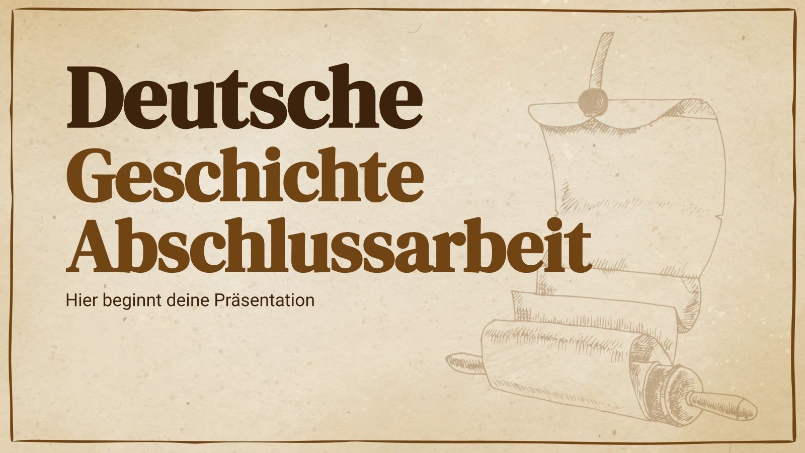 German History Thesis | Google Slides & PPT