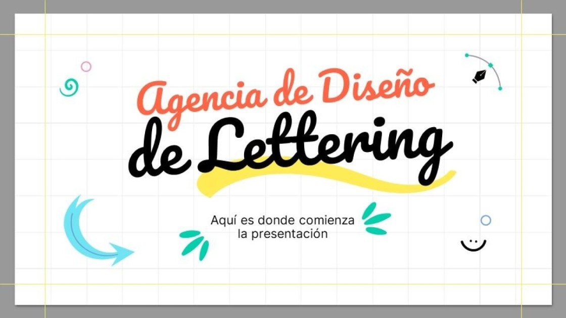 Agencia de diseño de letras | Plantilla de PowerPoint