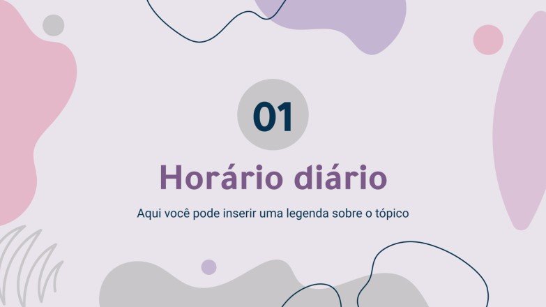 Subtle Shapes & Colors Personal Organizer | Google Slides