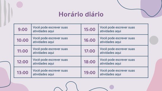 Subtle Shapes & Colors Personal Organizer | Google Slides