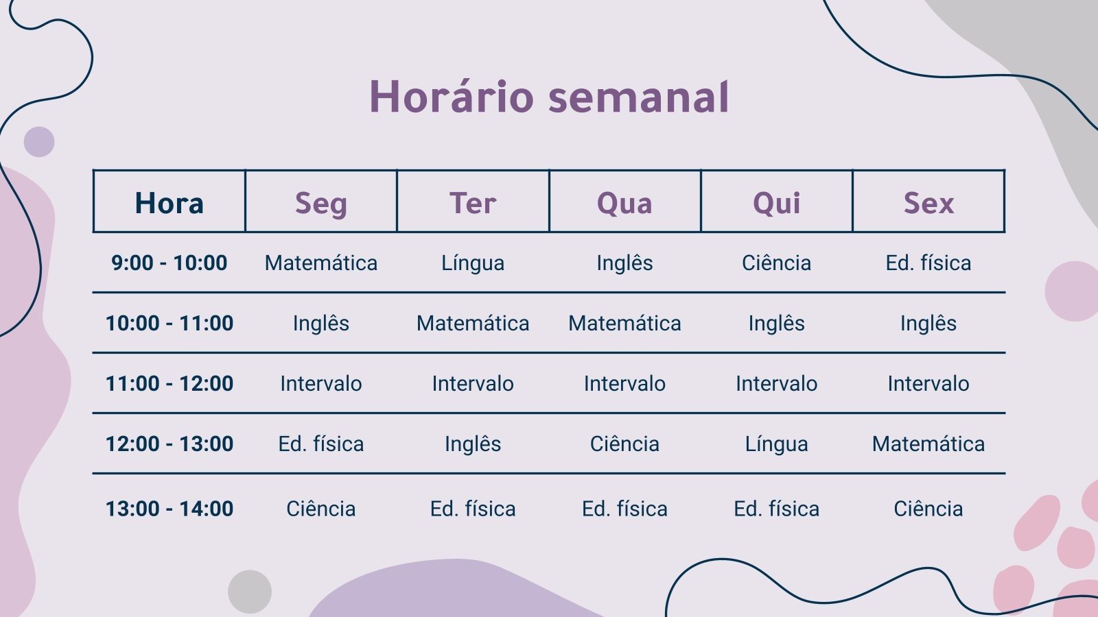 Subtle Shapes & Colors Personal Organizer | Google Slides