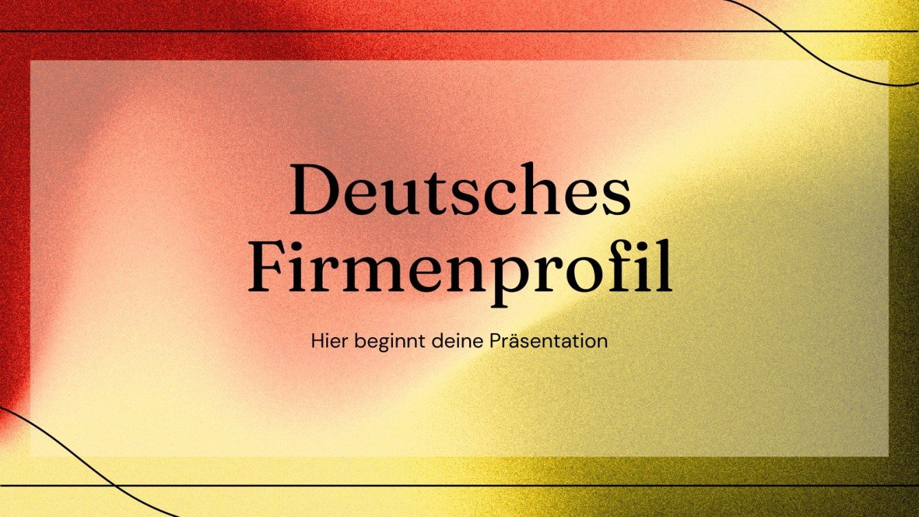 German Company Profile | Google Slides & PowerPoint