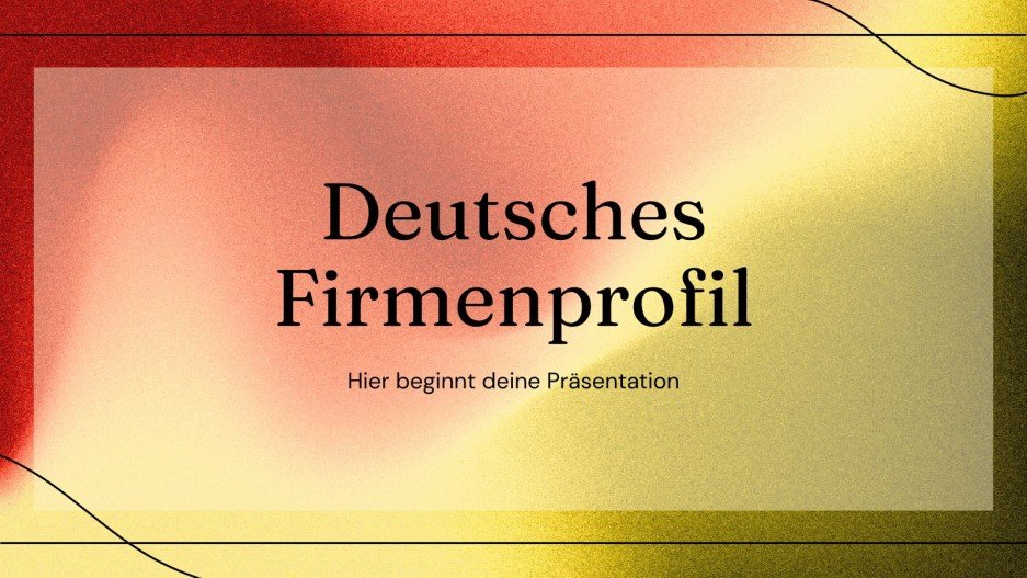 German Company Profile | Google Slides & PowerPoint