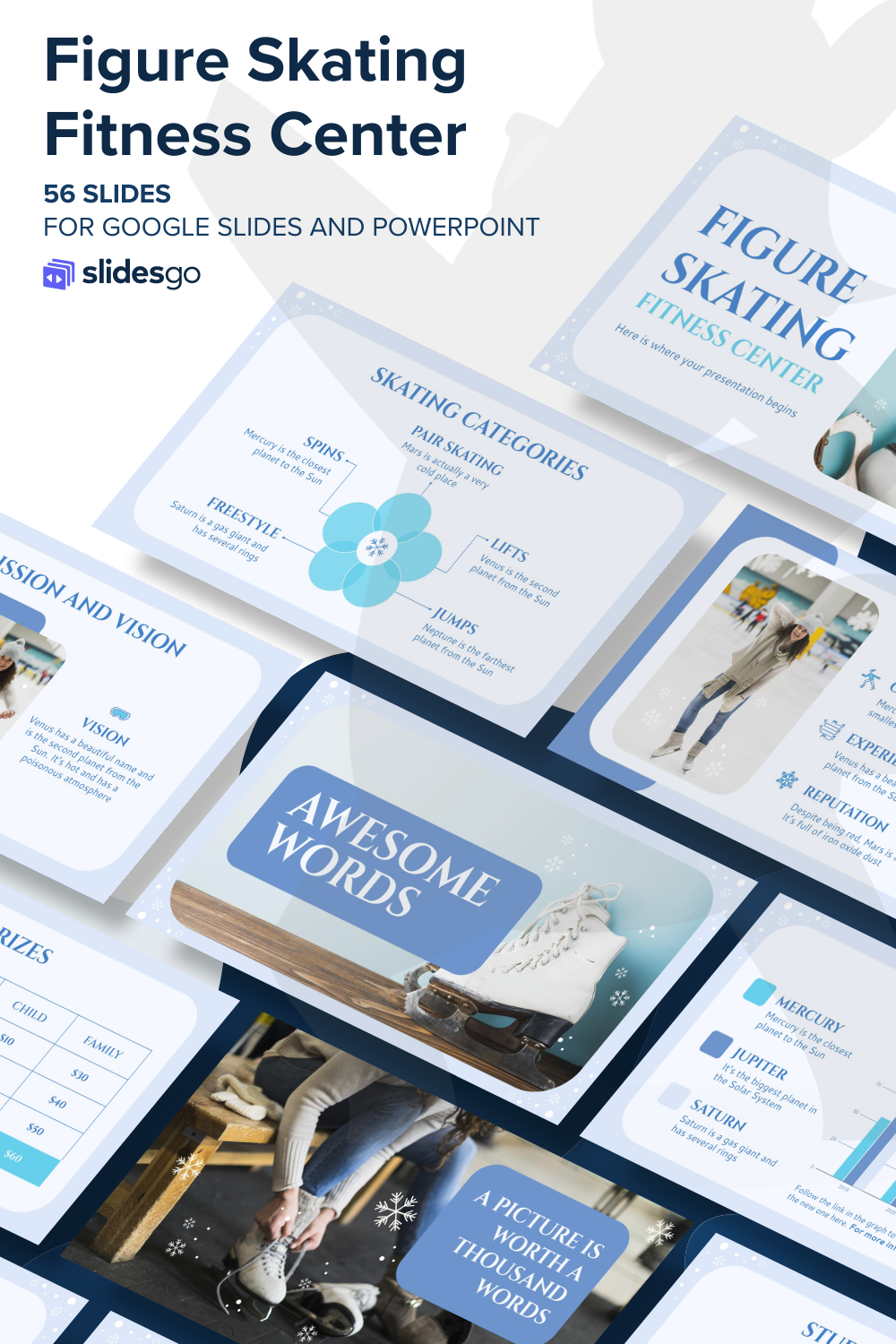 Figure Skating Fitness Center | Google Slides & PPT