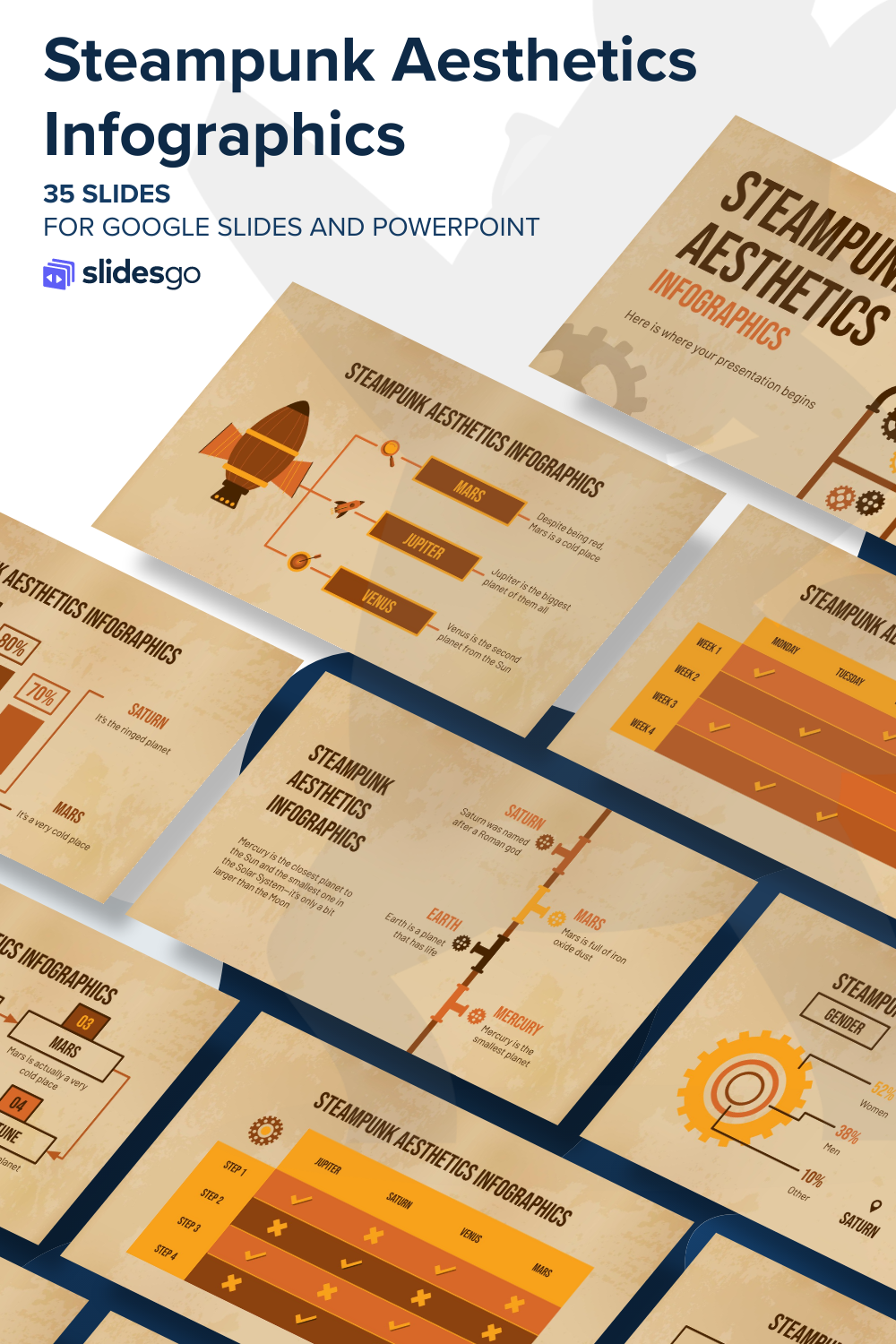 Steampunk Aesthetics Infographics