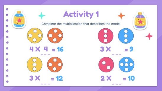 Math Subject for Elementary: Multiplication Activities