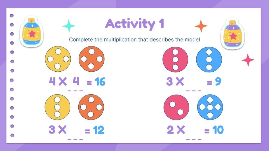 Math Subject for Elementary: Multiplication Activities