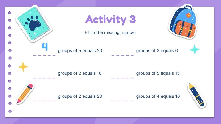 Math Subject for Elementary: Multiplication Activities