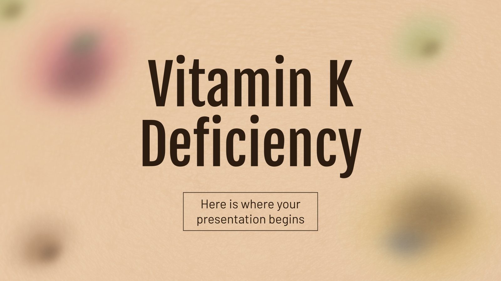 Modelos de Google Slides e PowerPoint sobre vitaminas