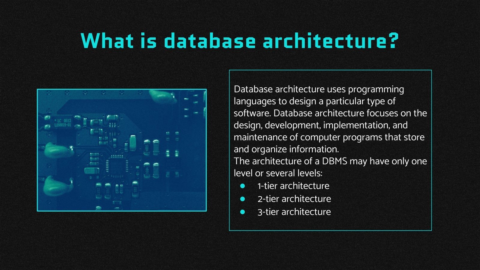Computer Science & Mathematics: Data Management Technology