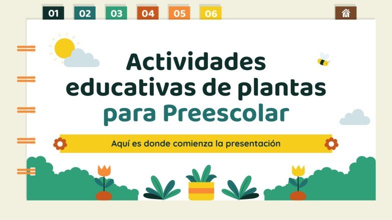 Actividades educativas de plantas para preescolar