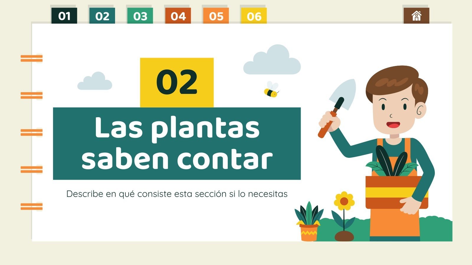Actividades educativas de plantas para preescolar