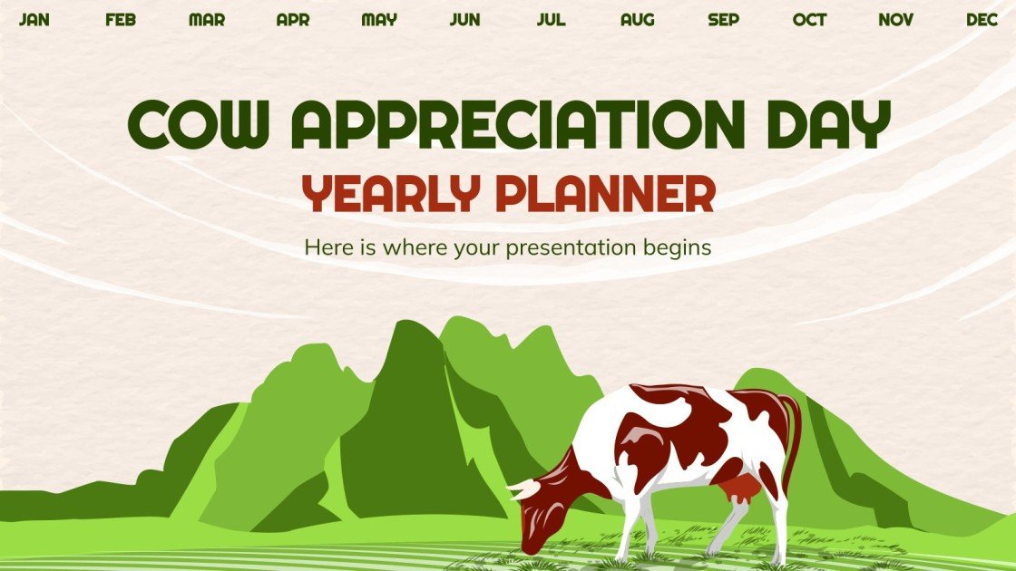 Free Google Slides & PowerPoint templates about Cows