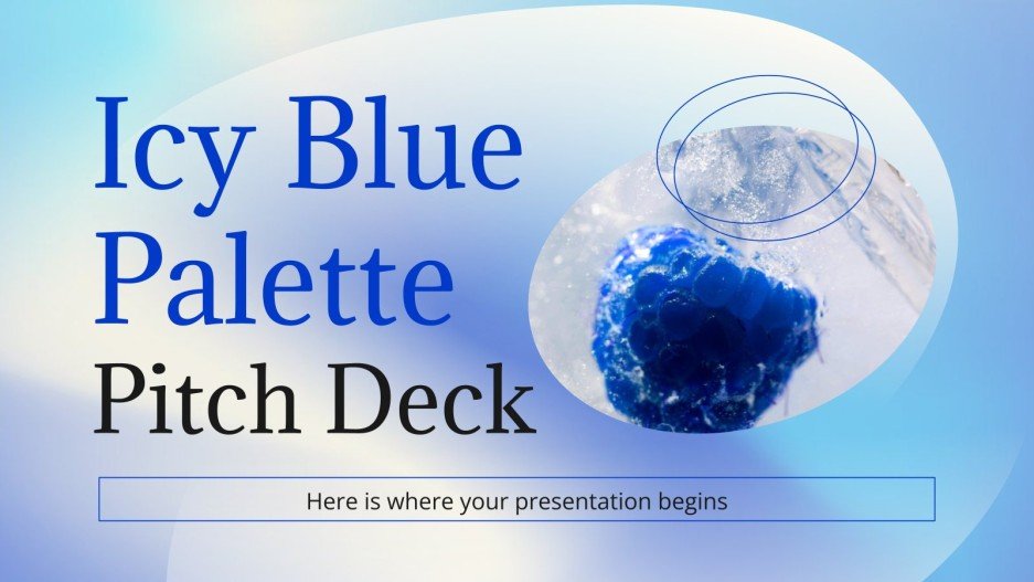 Icy Blue Palette Pitch Deck | Google Slides & PowerPoint