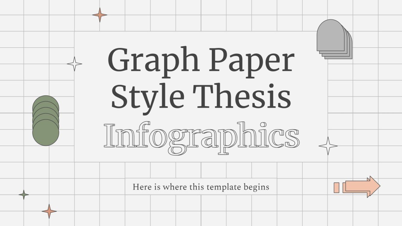 Graph Paper Style Thesis Infographics | Google Slides & PPT