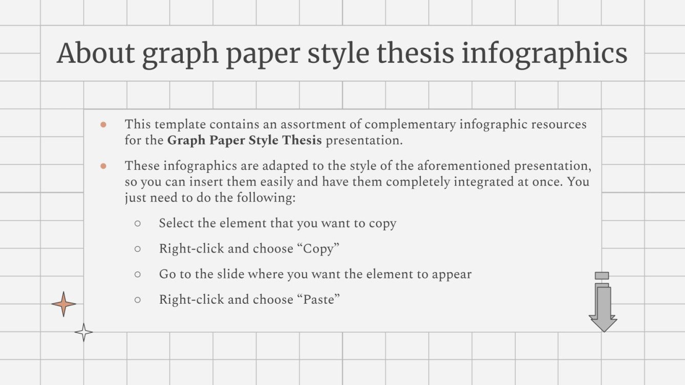 Graph Paper Style Thesis Infographics | Google Slides & PPT