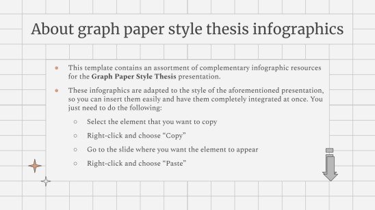 Graph Paper Style Thesis Infographics | Google Slides & PPT