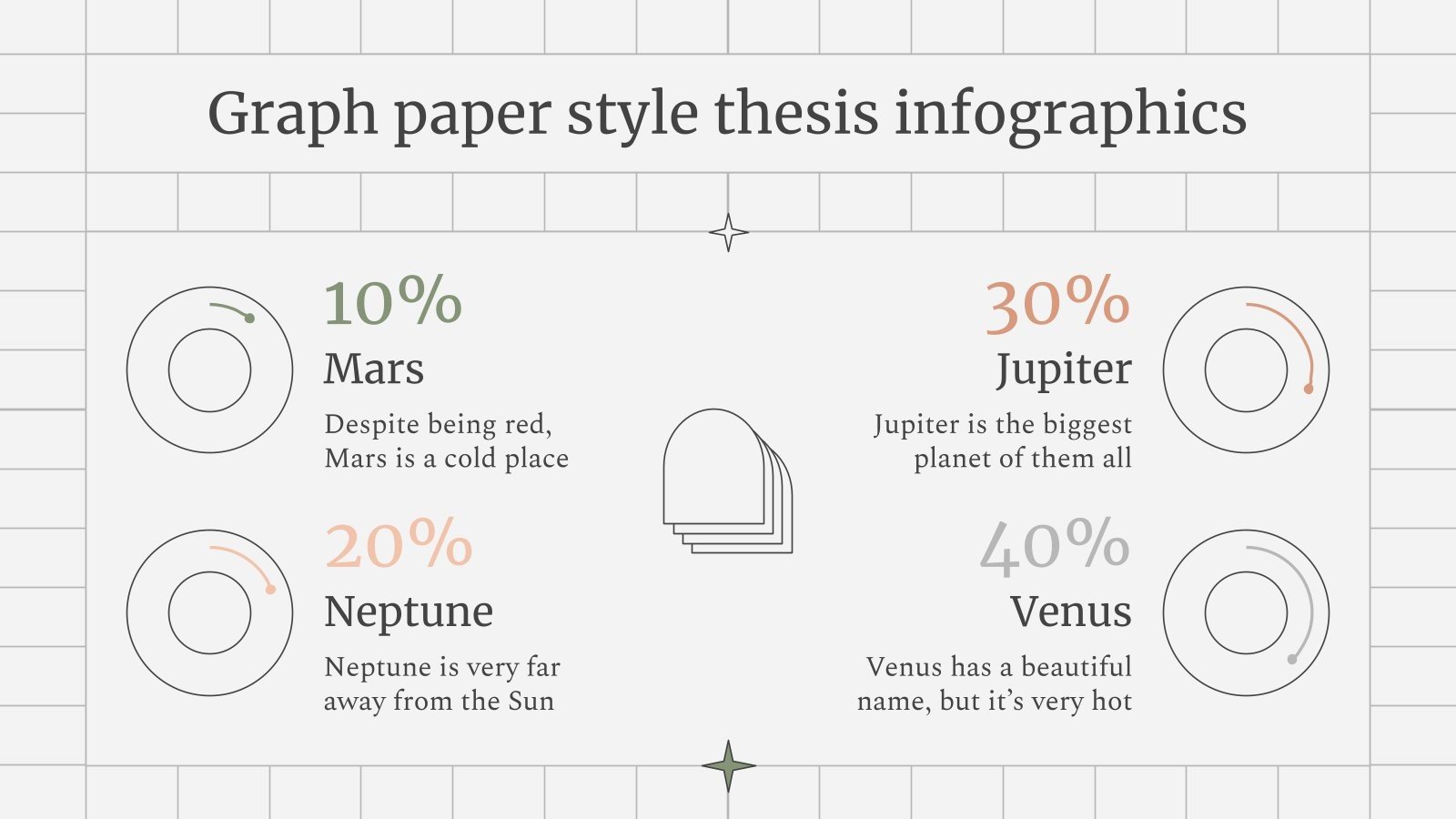 Graph Paper Style Thesis Infographics | Google Slides & PPT