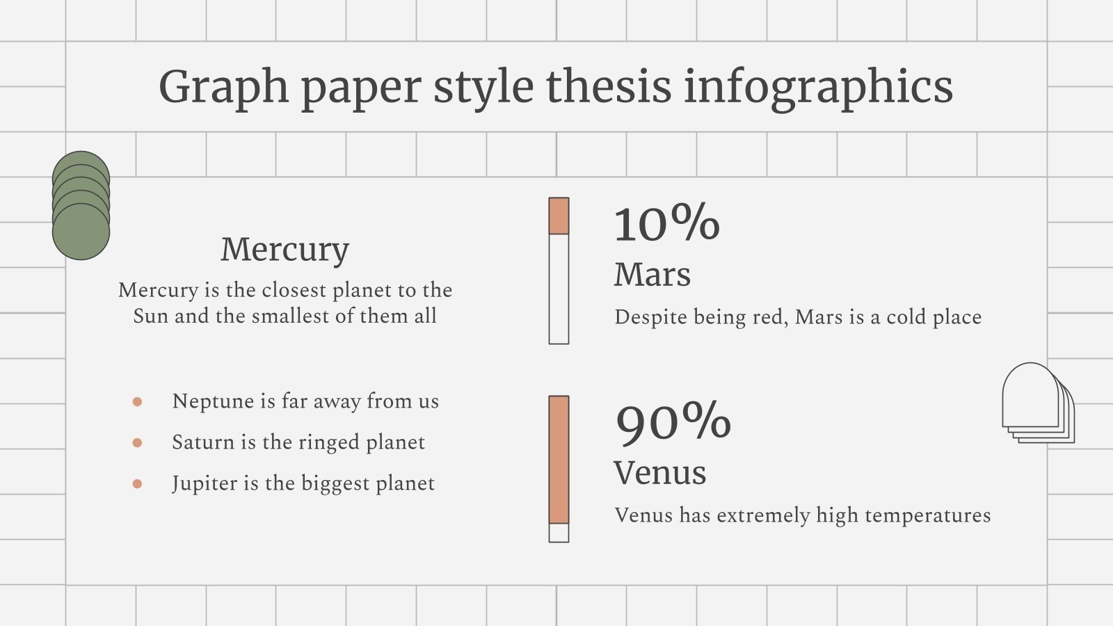 Graph Paper Style Thesis Infographics | Google Slides & PPT