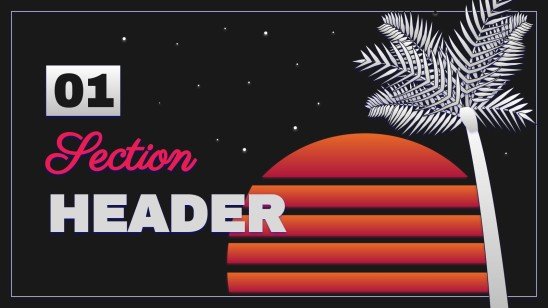 Retro Futuristic Portfolio | Google Slides & PowerPoint