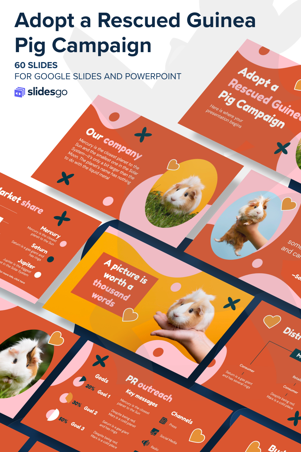 Adopt a Rescued Guinea Pig Campaign | Google Slides & PPT