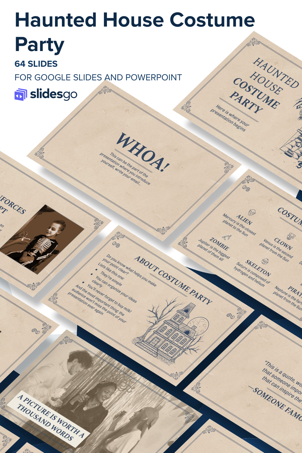 Haunted House Costume Party | Google Slides & PowerPoint