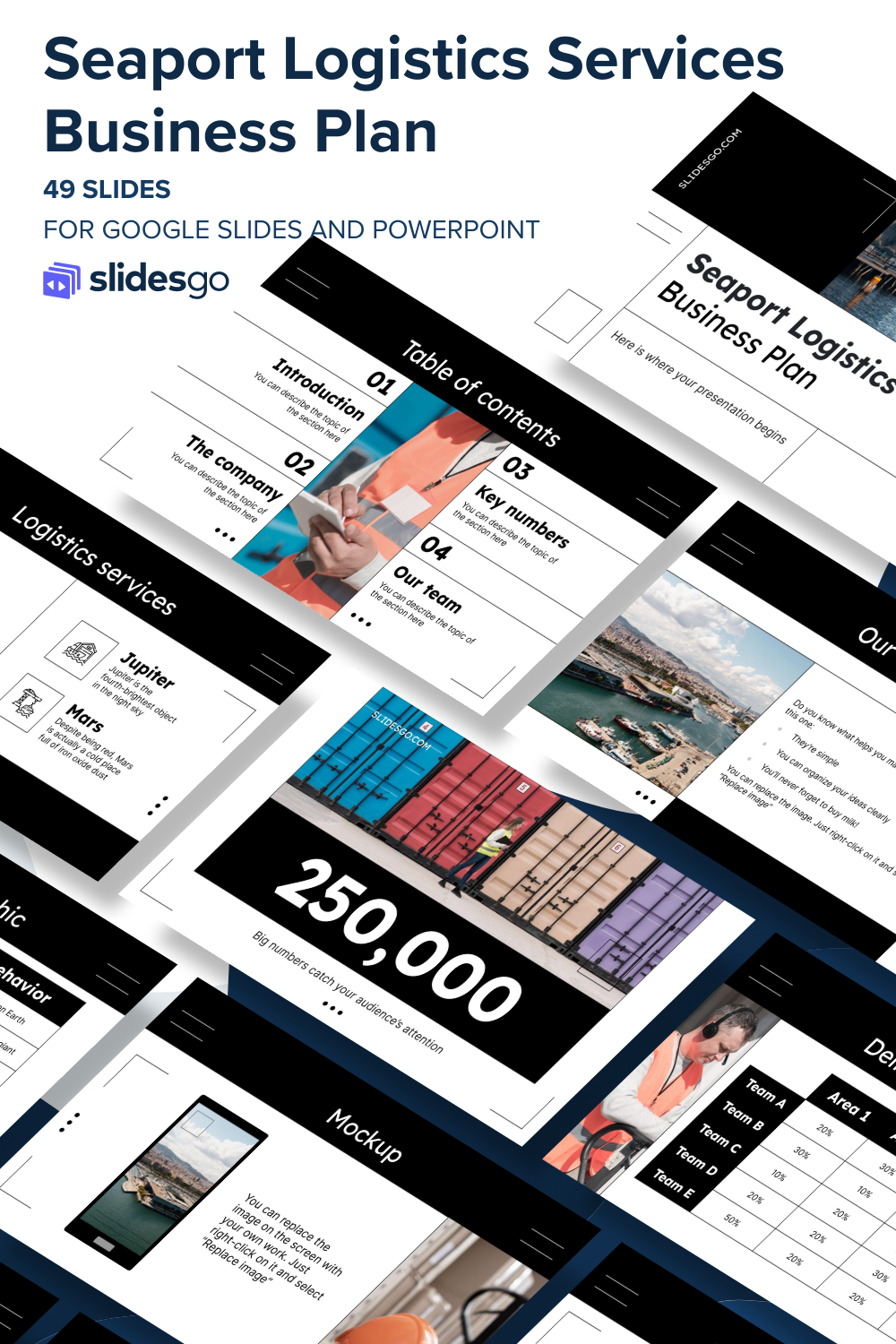 Seaport Logistics Services Business Plan | Google Slides