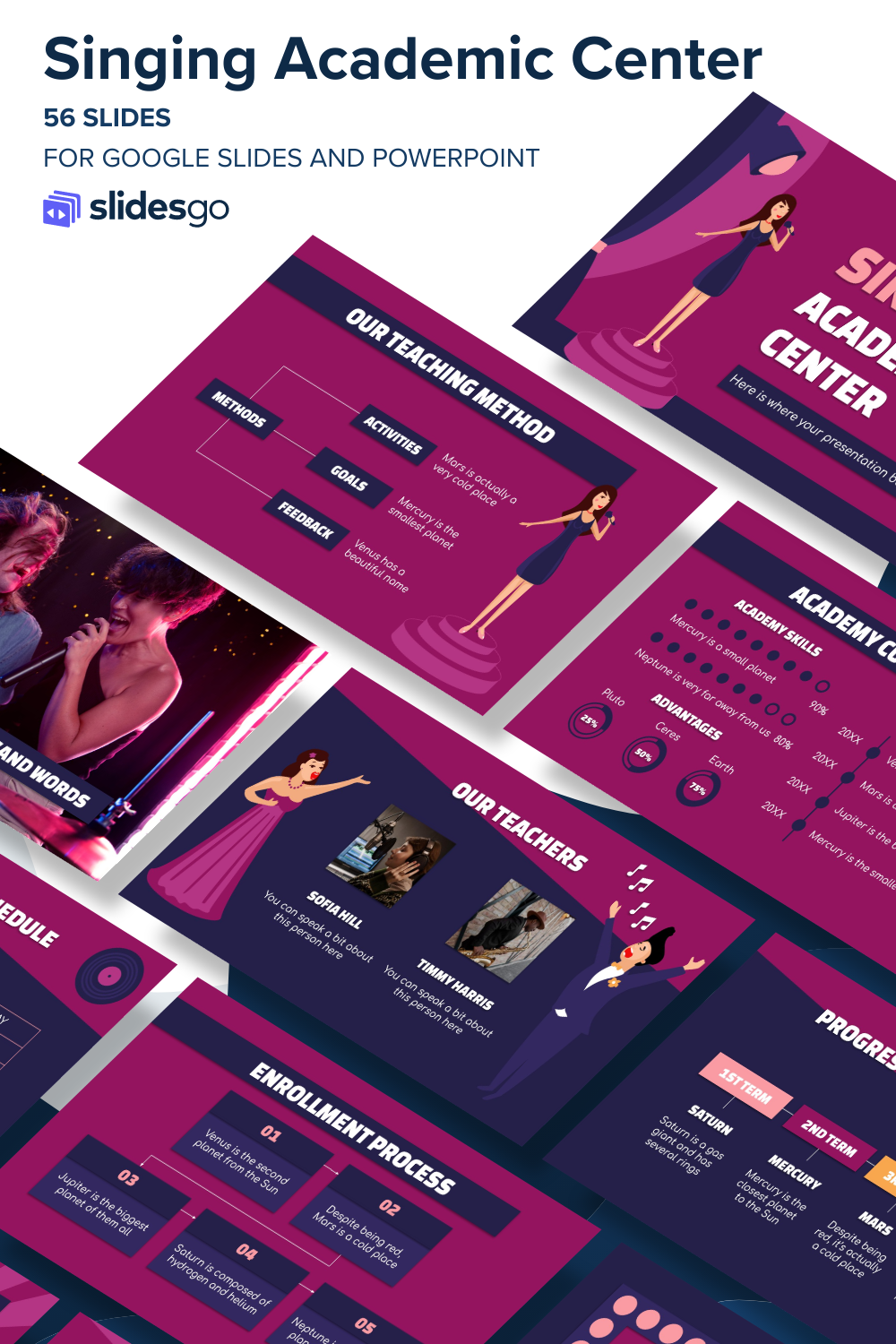 Singing Academic Center | Google Slides & PowerPoint