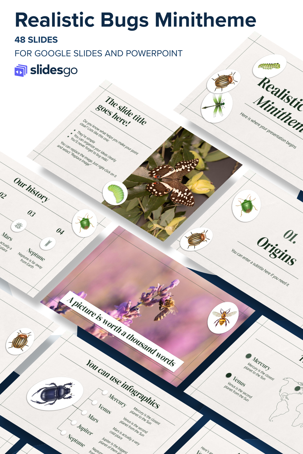 Realistic Bugs Minitheme | Google Slides & PowerPoint