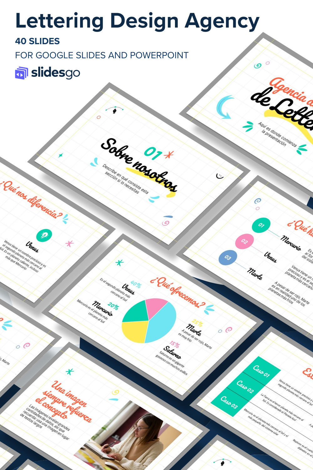 Lettering Design Agency | PowerPoint template