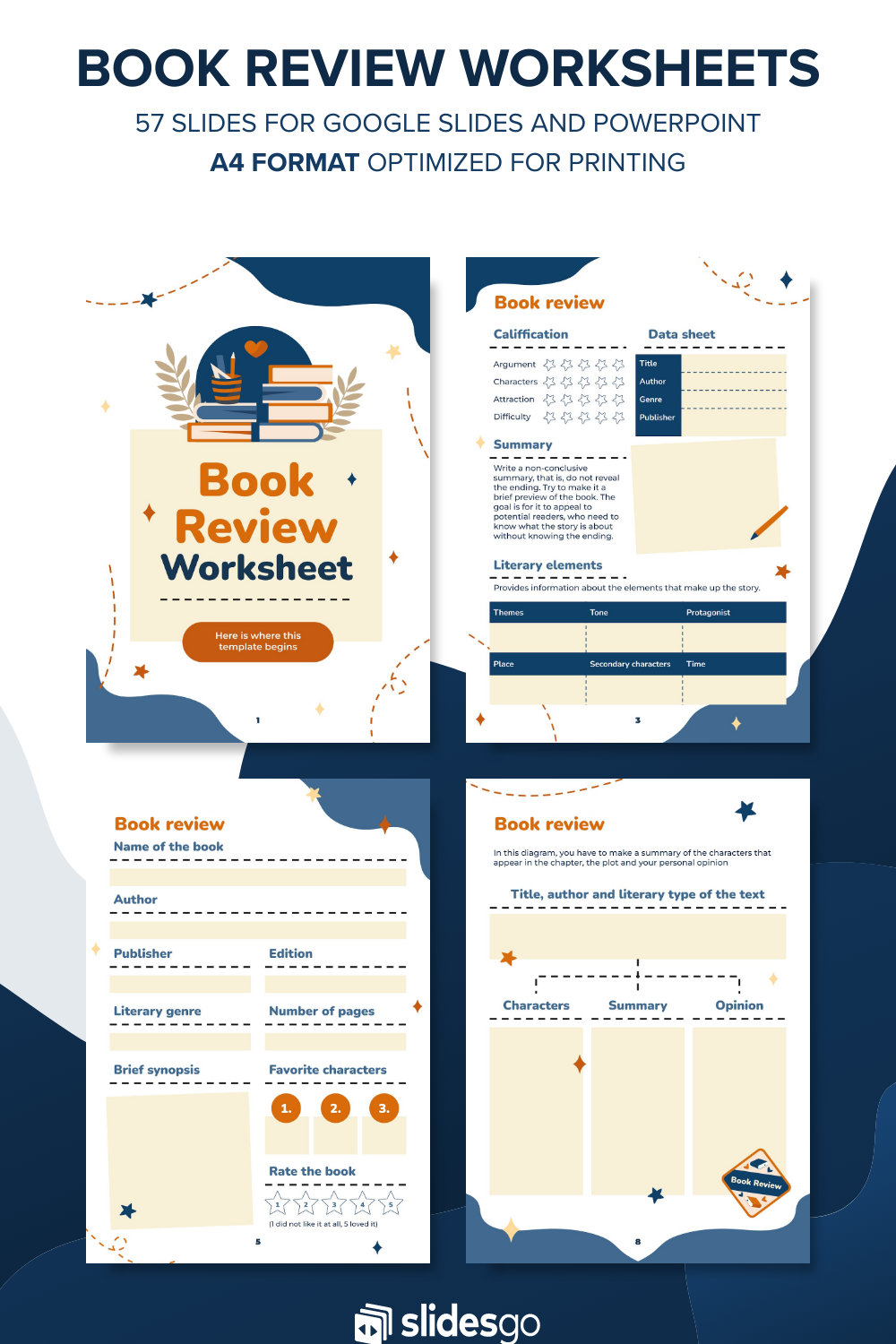 Book Review Worksheets | Google Slides & PPT