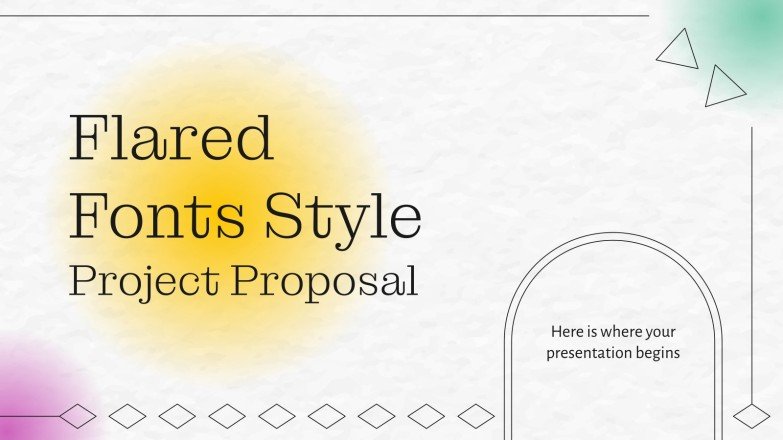 Flared Fonts Style Project Proposal | Google Slides & PPT