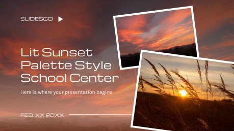 Free Sunset-themed templates for Google Slides & PowerPoint