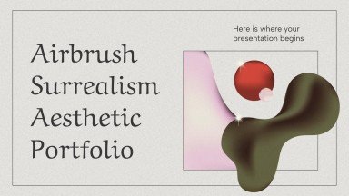 Airbrush Surrealism Aesthetic Portfolio | Google Slides
