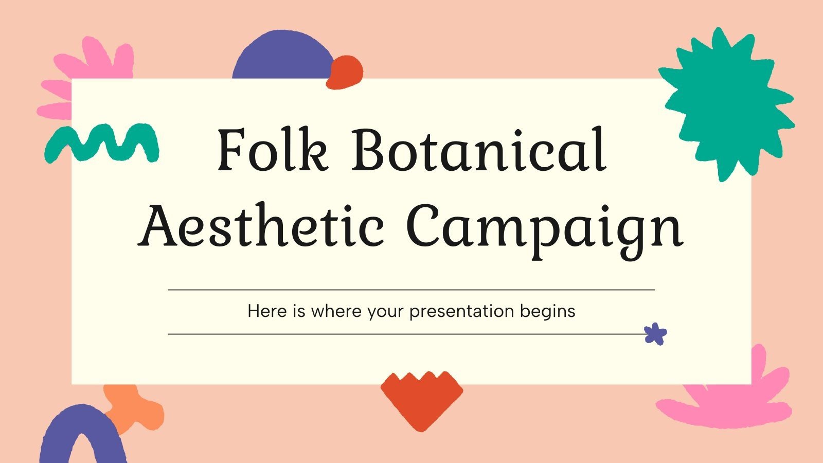 Folk Botanical Aesthetic Campaign | Google Slides & PPT