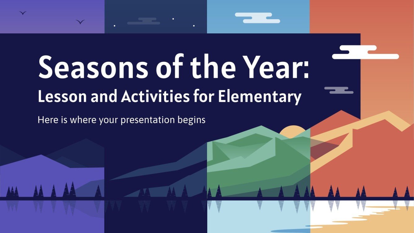 Estaciones del año: lección y actividades para primaria
