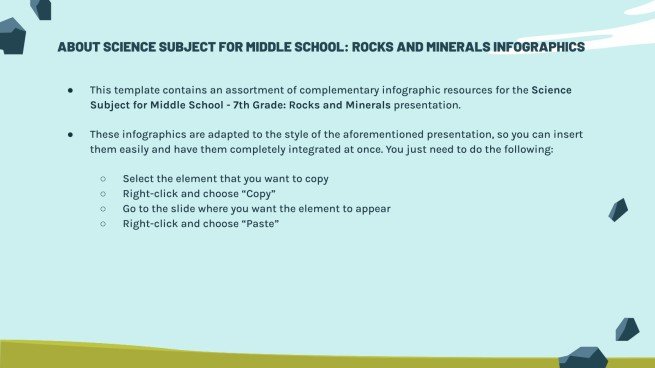 Middle School Science: Rocks and Minerals Infographics