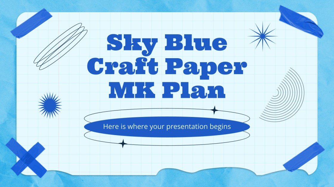 Sky Blue Craft Paper MK Plan | Google Slides & PowerPoint