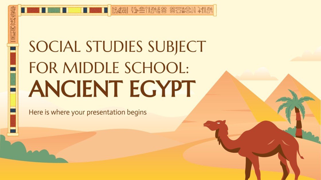 Plantillas gratuitas de Google Slides y PowerPoint sobre Egipto