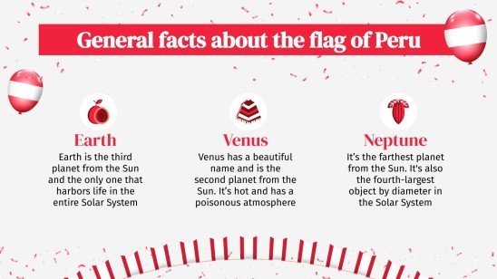 Realistic Flag of Peru Minitheme | Google Slides & PPT
