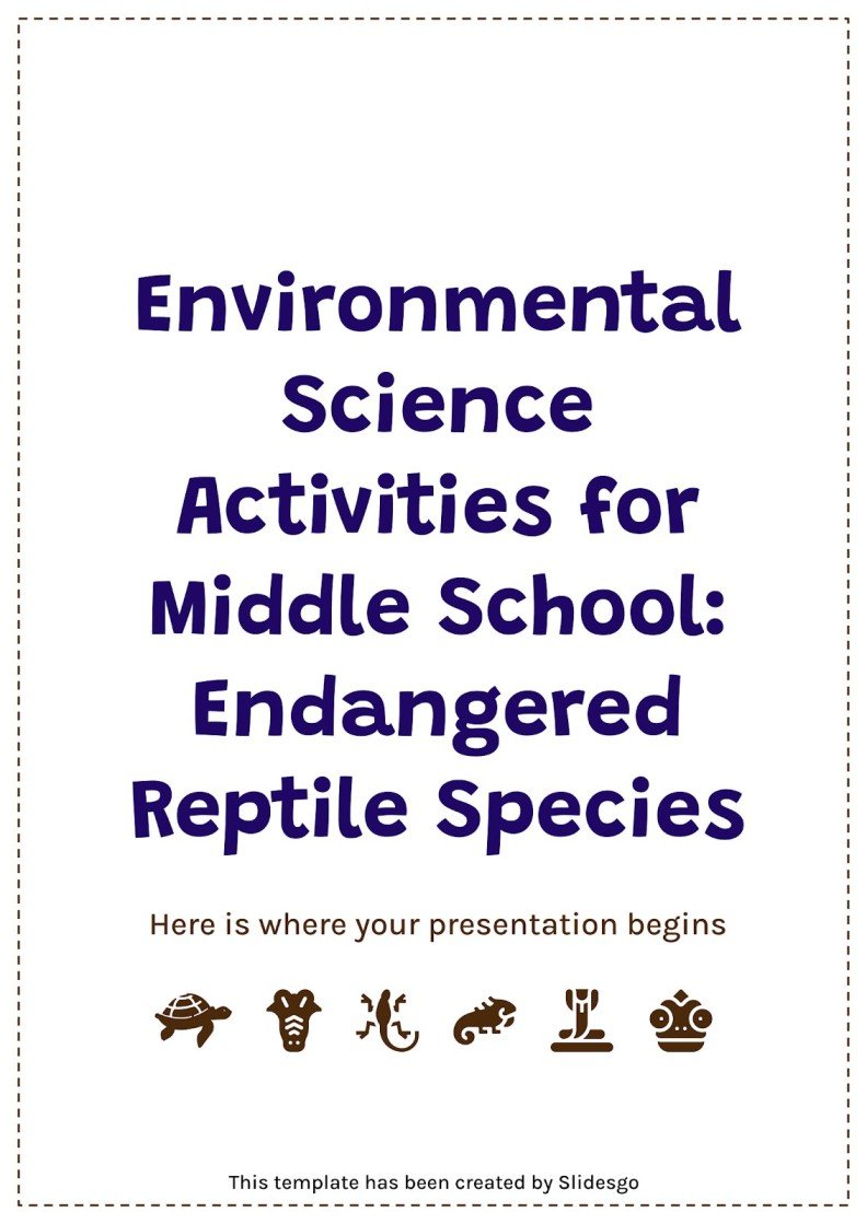 Activities about Endangered Reptile Species
