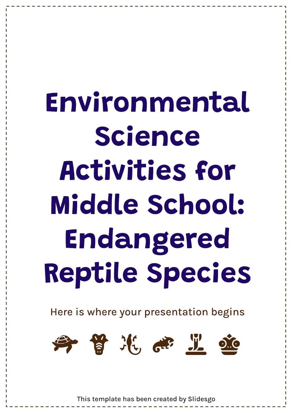 Activities about Endangered Reptile Species